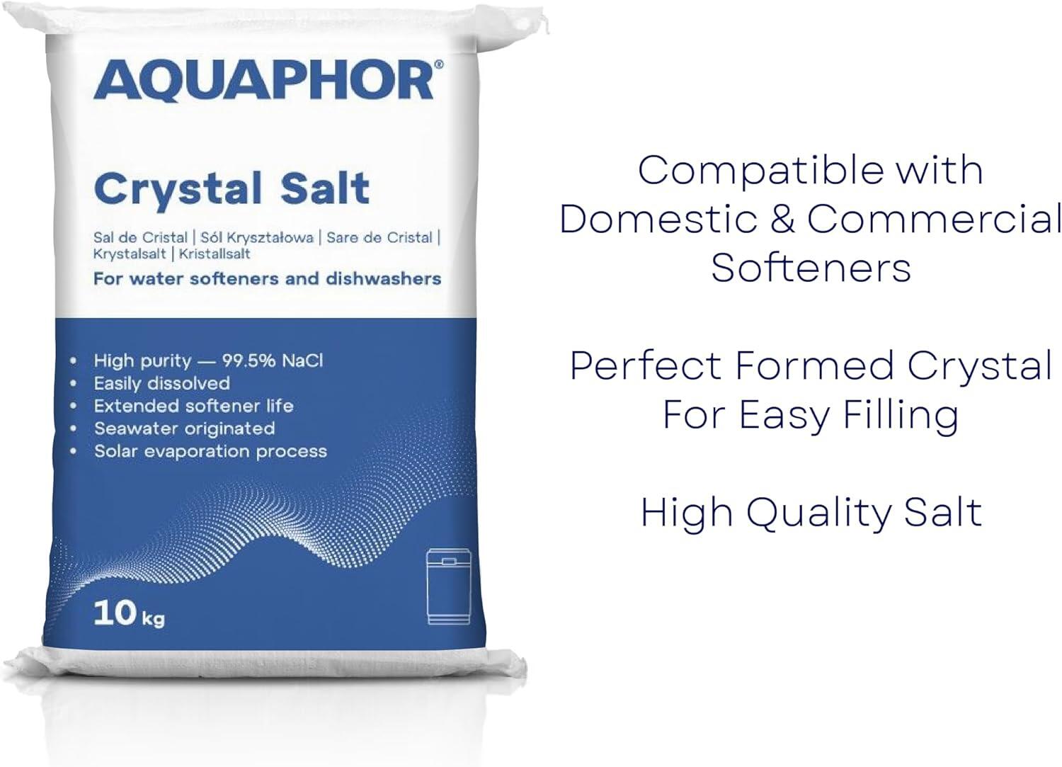 AQUAPHOR Crystal Salt for Dishwashers and Water Softeners - 4 x 10kg ...
