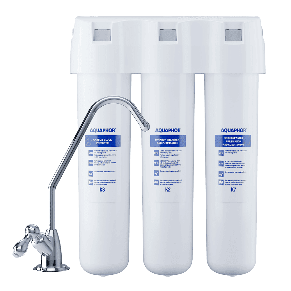 AQUAPHOR Crystal-H Under-Sink Kitchen Filter Drinking System - For Hard ...